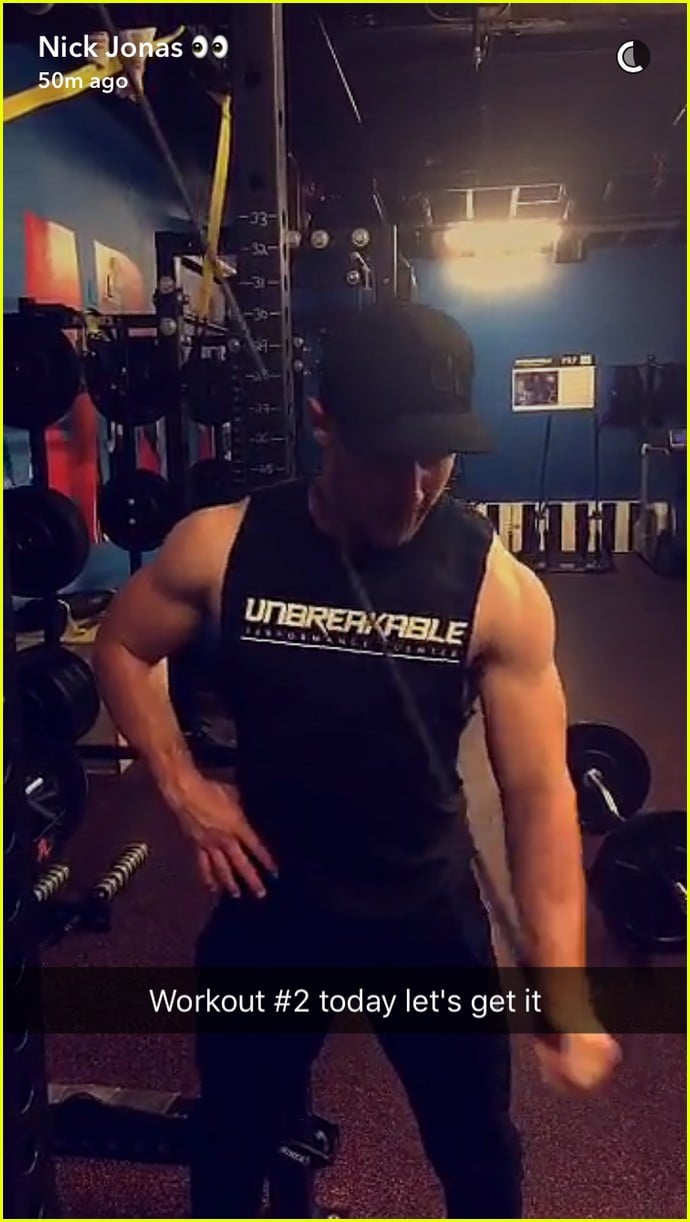 Nick Jonas Shows Off His Ripped Arms in Hot Snapchat Pics!: Photo ...