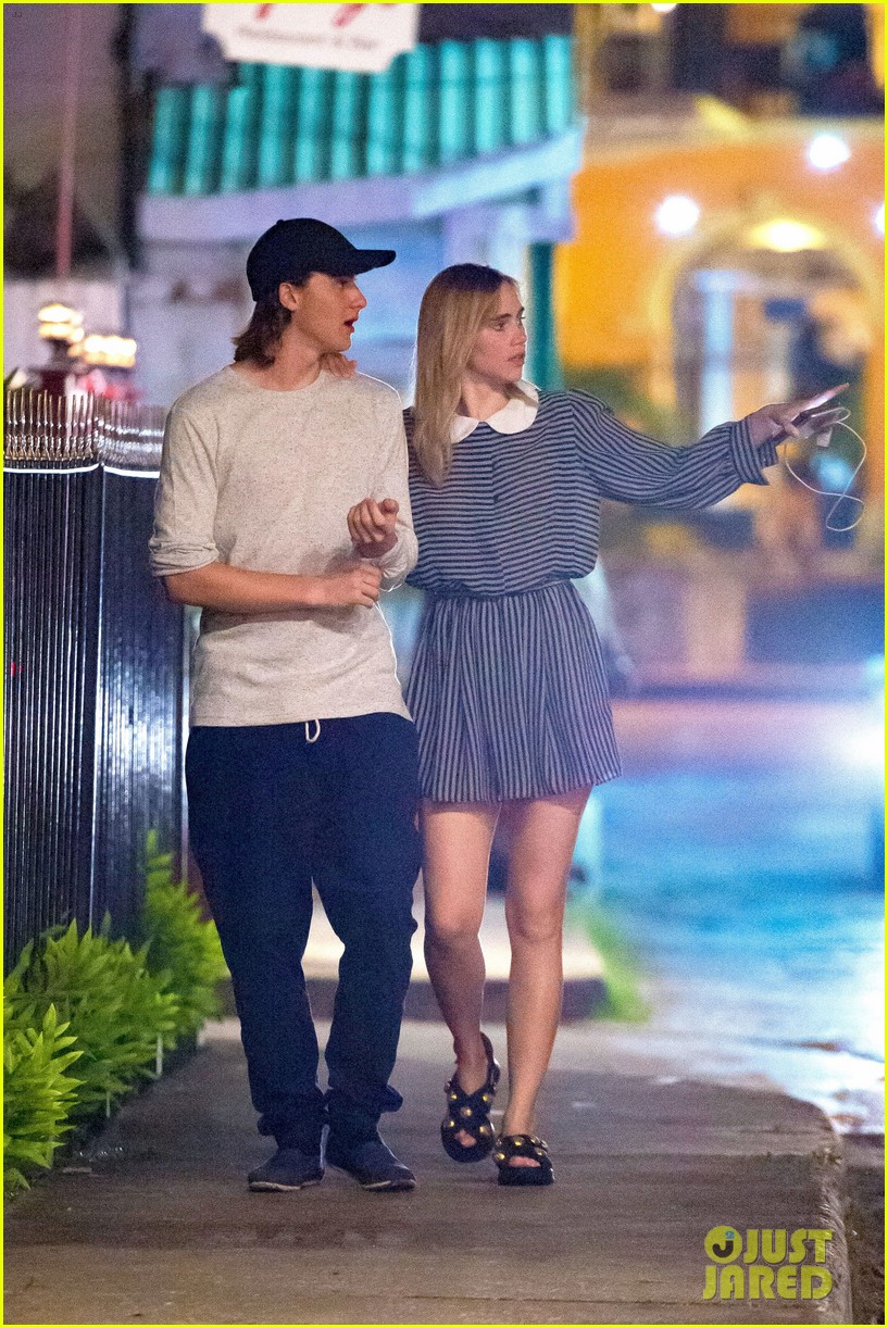 Suki Waterhouse Takes Nighttime Stroll With Brother Charlie in Barbados ...