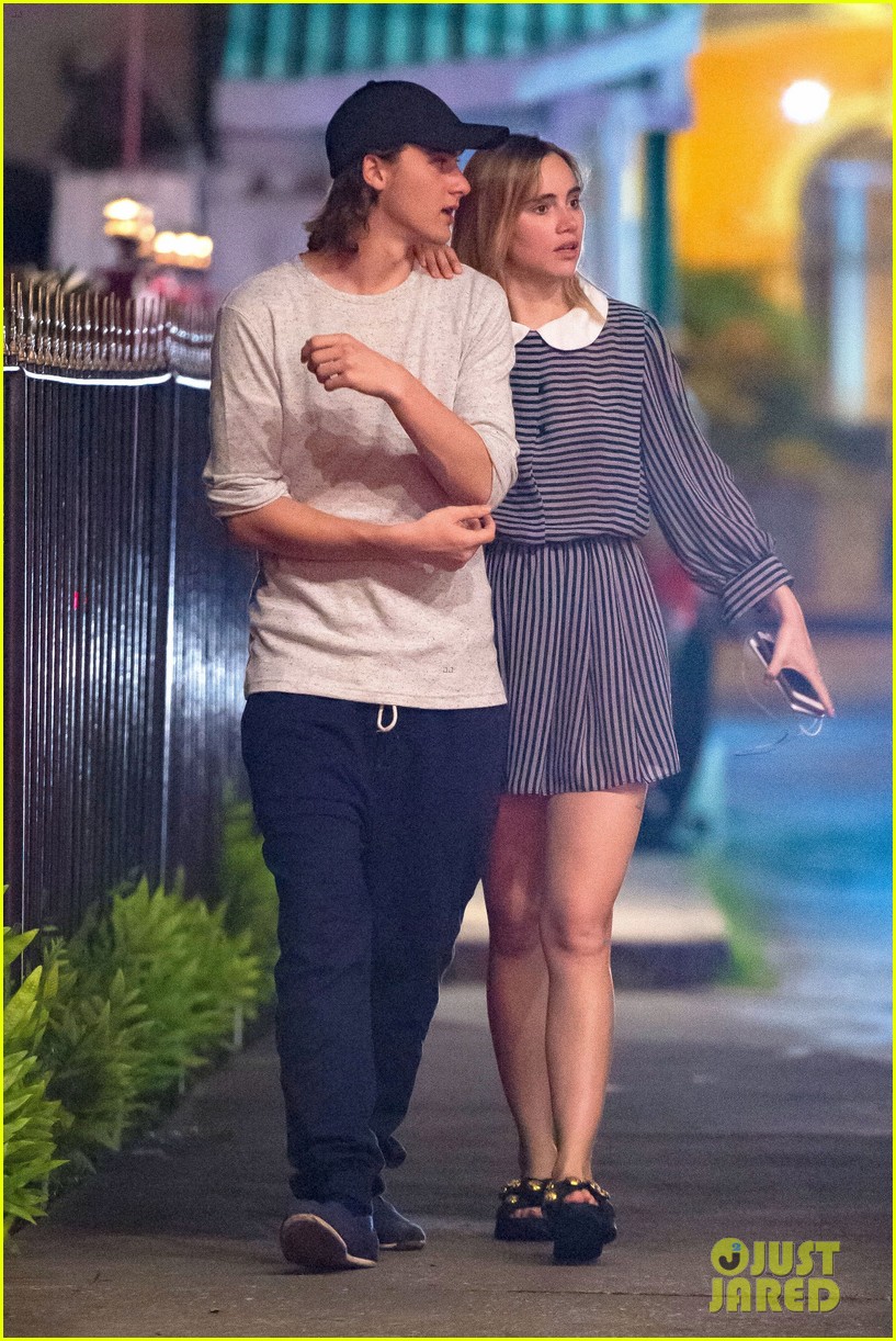 Suki Waterhouse Takes Nighttime Stroll With Brother Charlie in Barbados ...