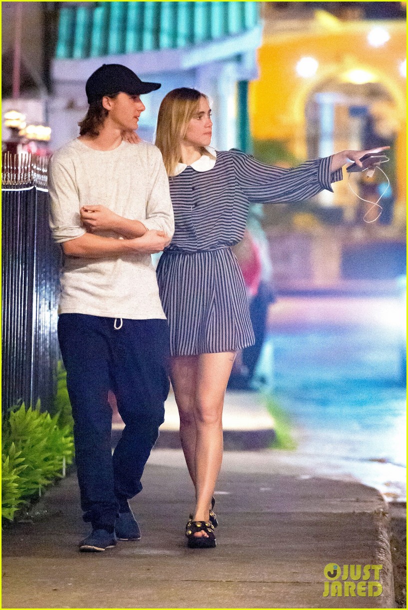 Suki Waterhouse Takes Nighttime Stroll With Brother Charlie in Barbados ...