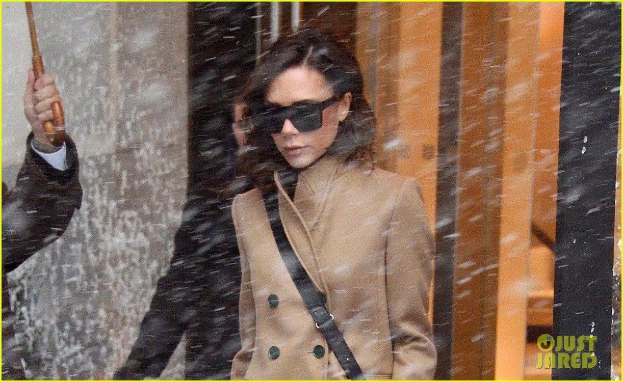 Victoria Beckham Braves Snow Storm for NYFW Work Day: Photo 3855985 ...