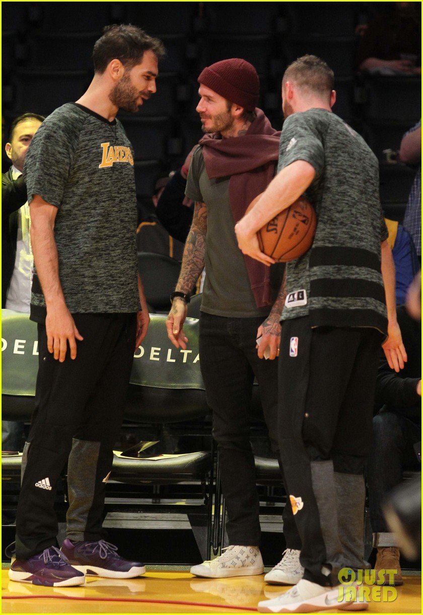 Photo: david beckham lakers fame courtside 05 | Photo 3851462 | Just ...