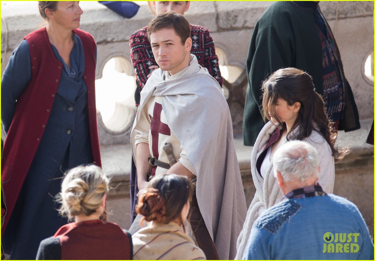 Taron Egerton Spotted as 'Robin Hood' in First Set Photos!: Photo ...