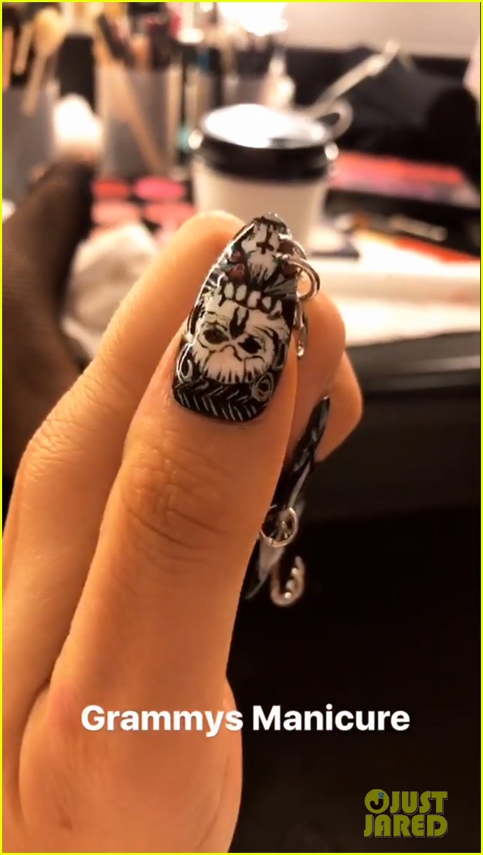 Lady Gaga's Grammys Manicure Featured Piercings & Metallica!: Photo ...