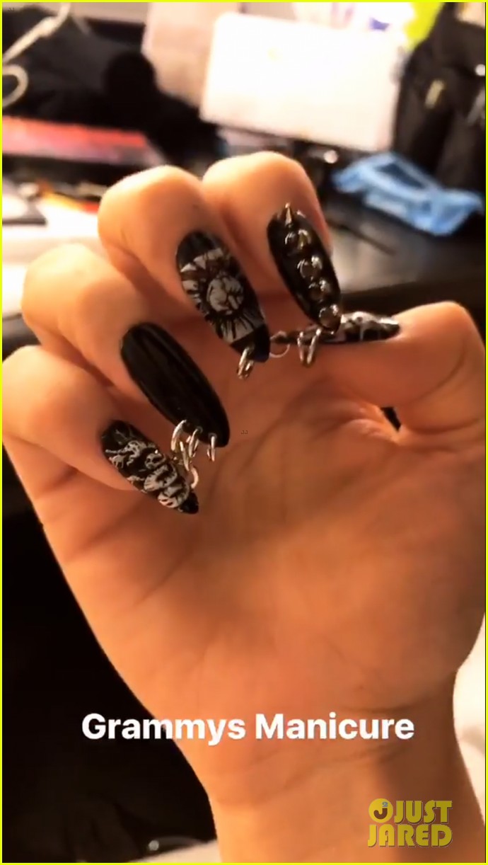 Lady Gaga's Grammys Manicure Featured Piercings & Metallica!: Photo ...