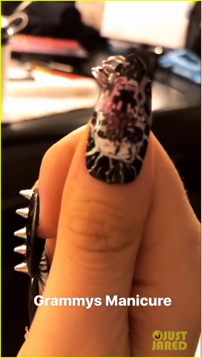 Lady Gaga's Grammys Manicure Featured Piercings & Metallica!: Photo ...