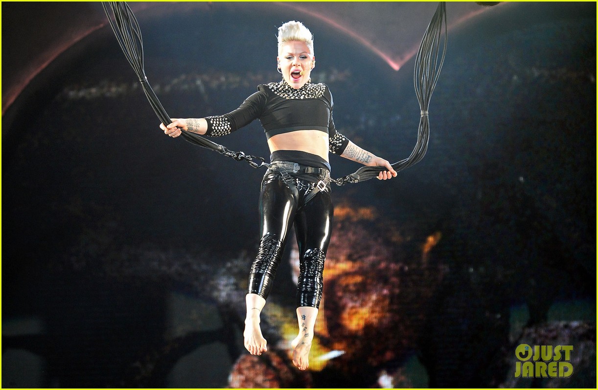 Lady Gaga Channels Her Inner Pink for Spectacular Super Bowl 2017 ...