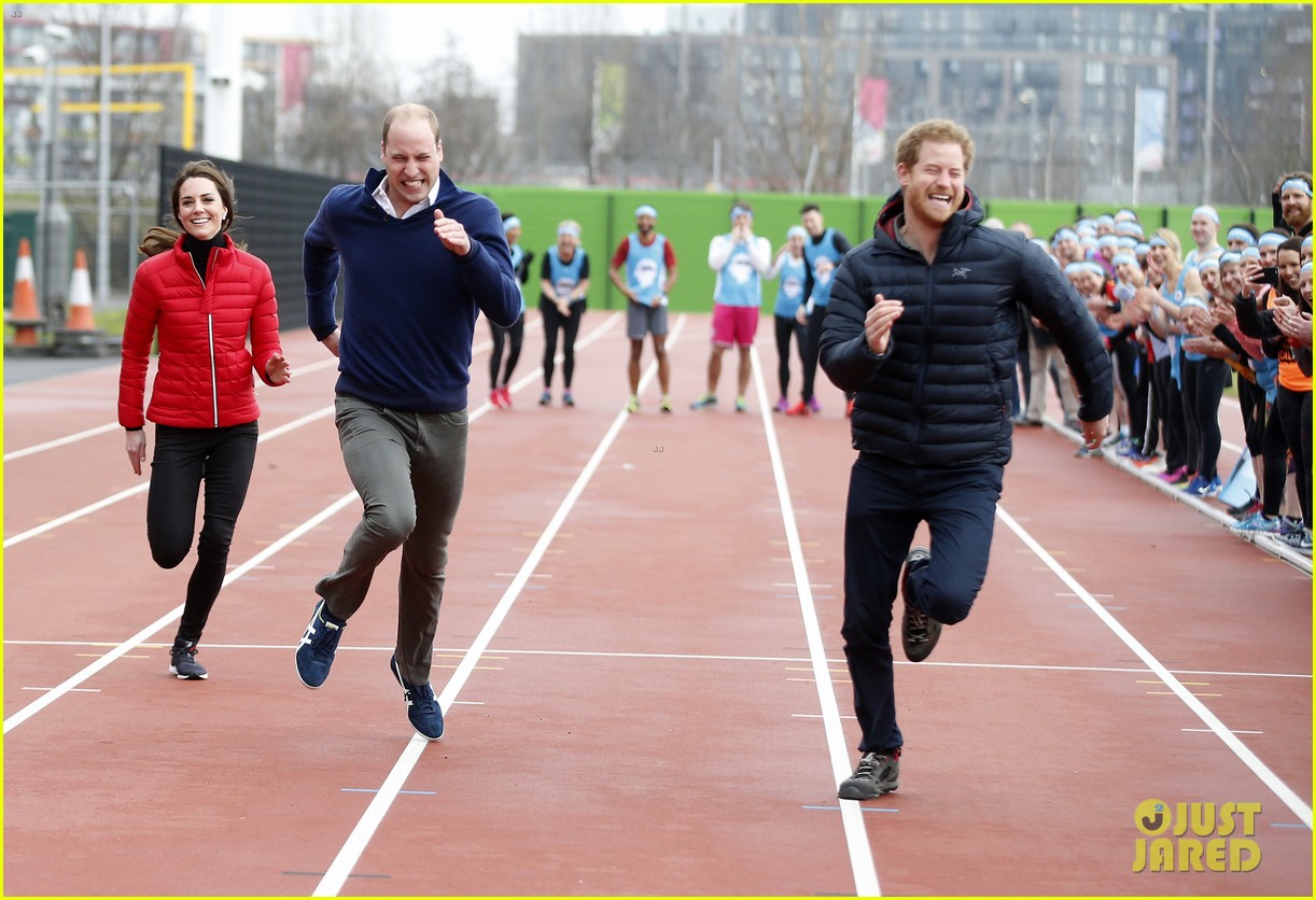 Prince Harry Races William & Kate at London's Olympic Park: Photo ...