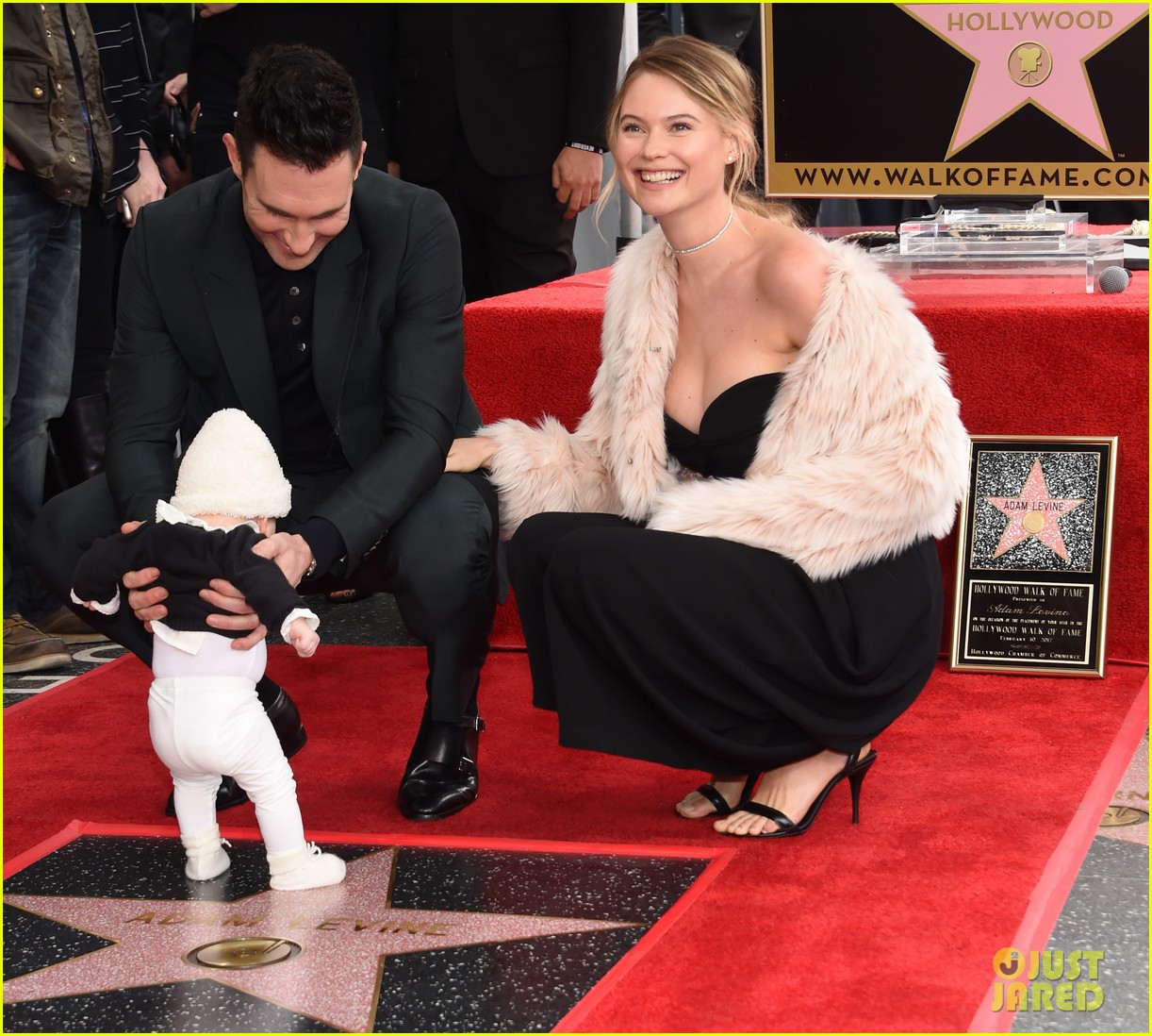 Adam Levine & Wife Behati Prinsloo Bring Baby Dusty Rose to Hollywood ...