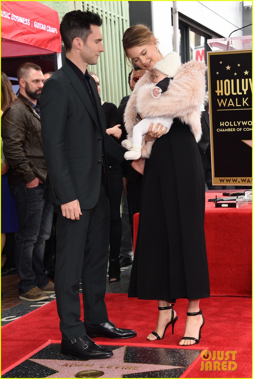 Adam Levine & Wife Behati Prinsloo Bring Baby Dusty Rose to Hollywood ...
