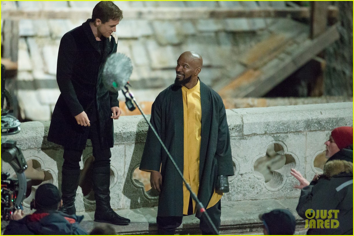 Taron Egerton & Jamie Foxx Film 'Robin Hood' Night Scenes in Croatia ...