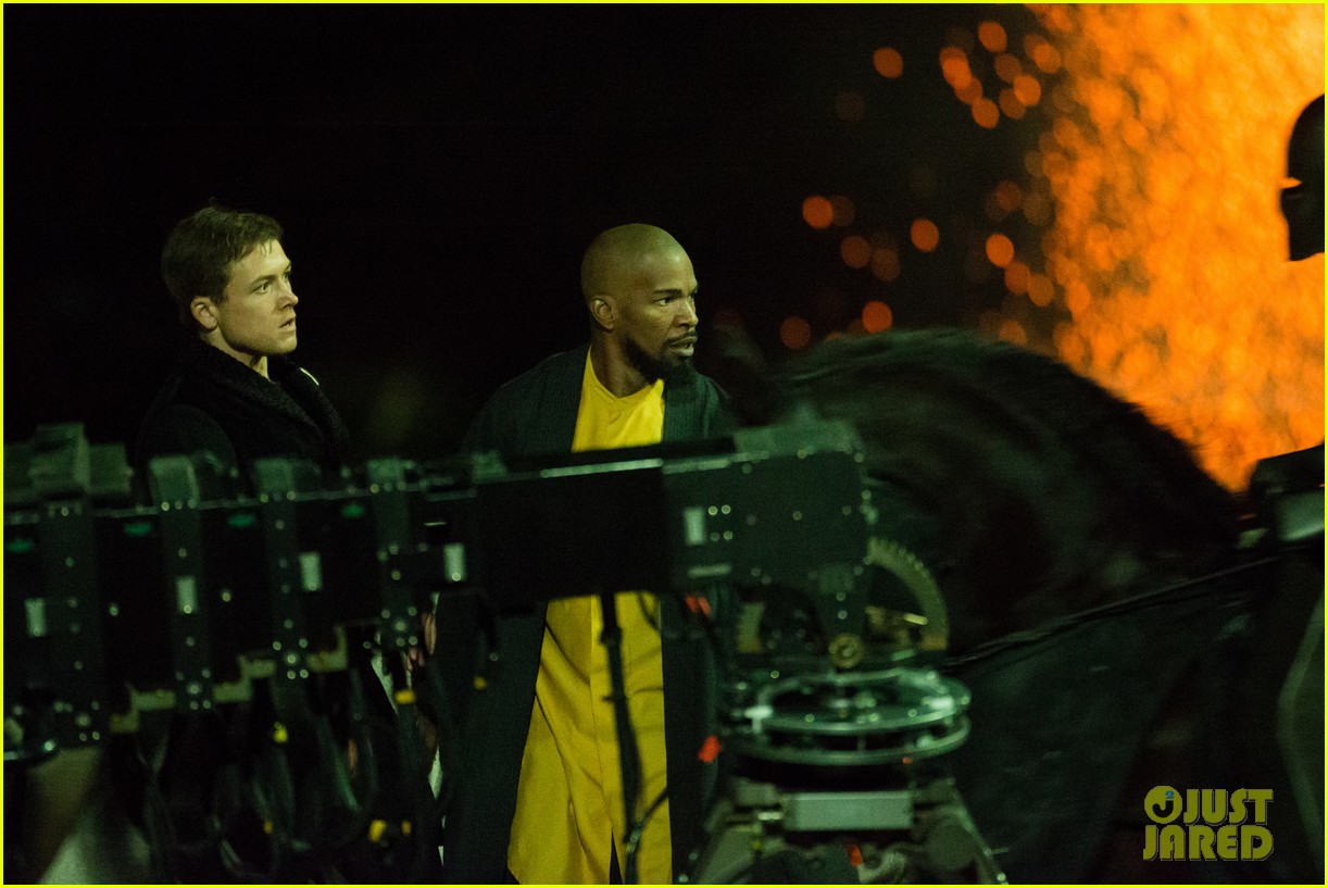 Taron Egerton & Jamie Foxx Film 'Robin Hood' Night Scenes in Croatia ...