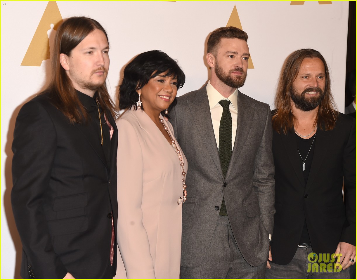 Justin Timberlake & Pharrell Williams Celebrate at Oscars Luncheon 2017 ...