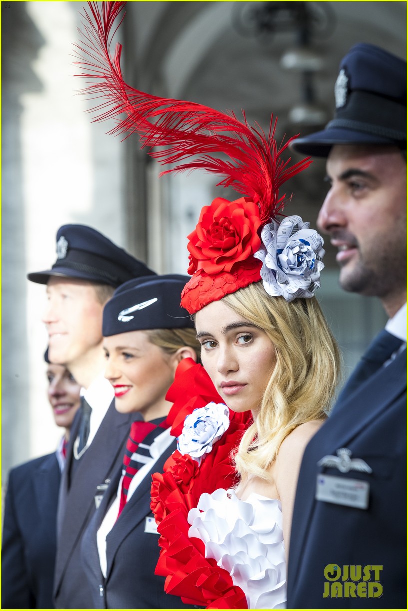 Suki Waterhouse Models Very British Dress for Photo Shoot in Italy ...