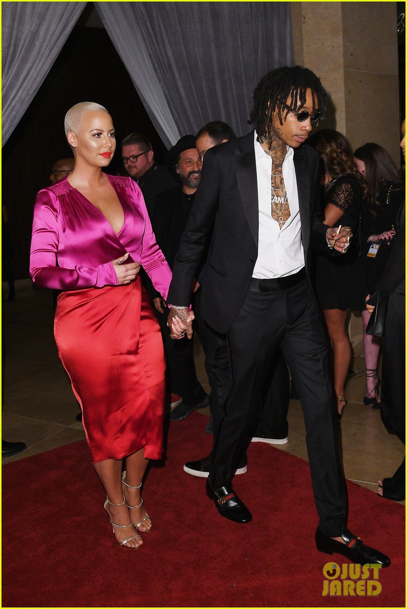 Wiz Khalifa & Amber Rose Couple Up at Pre-Grammy Party After Her Break ...