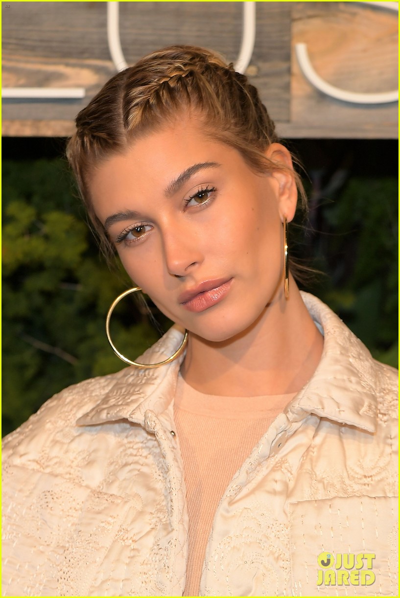 Hailey Baldwin, Lucky Blue Smith, & Rowan Blanchard Step Out for H&M ...