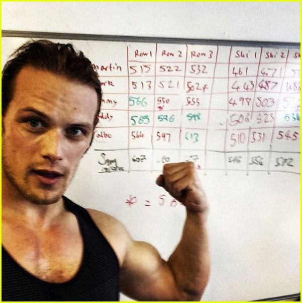 Sam Heughan's Workout Photos Are Too Hot to Handle: Photo 3877885 ...