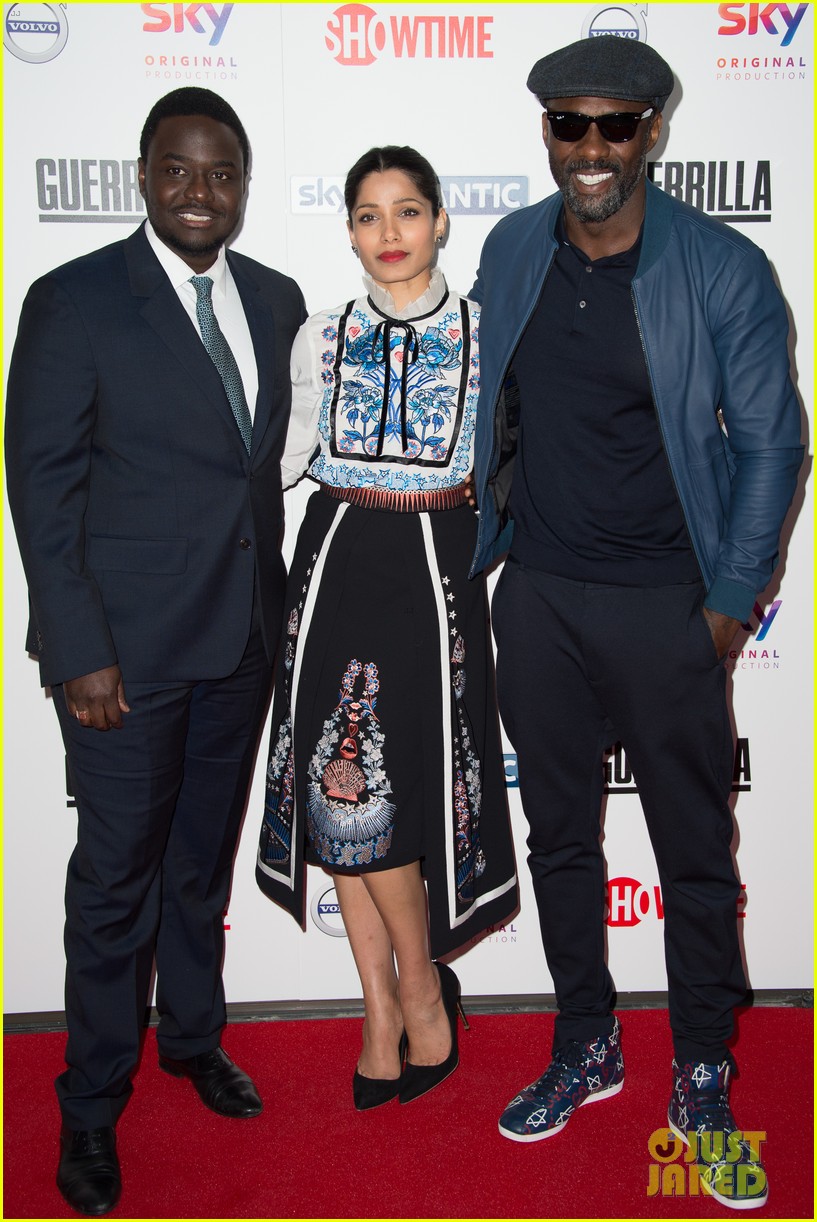 Idris Elba & Freida Pinto Premiere 'Guerrilla' in London: Photo 3883375 ...