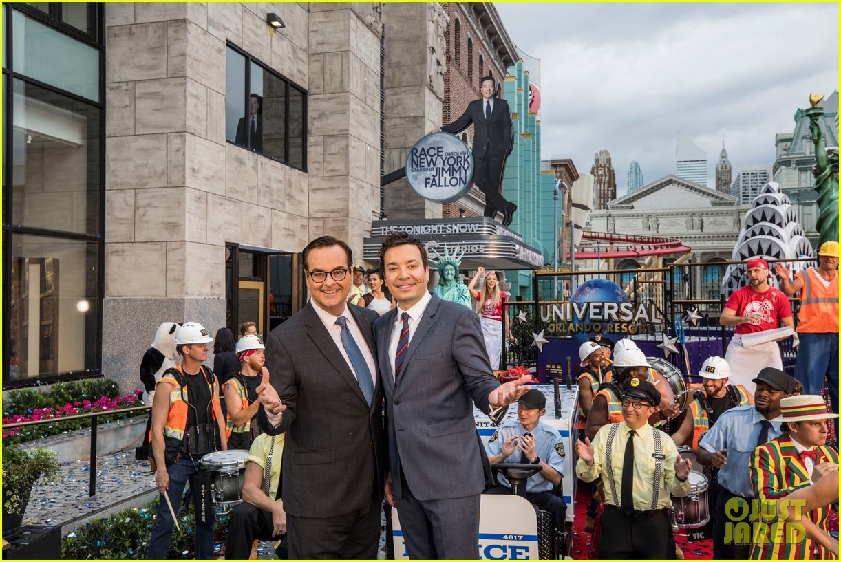 Jimmy Fallon Brings His Wife & Kids to Ride Opening at Universal ...