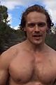 Sam Heughan's Shirtless Body Is On Display for My Peak Challenge ...
