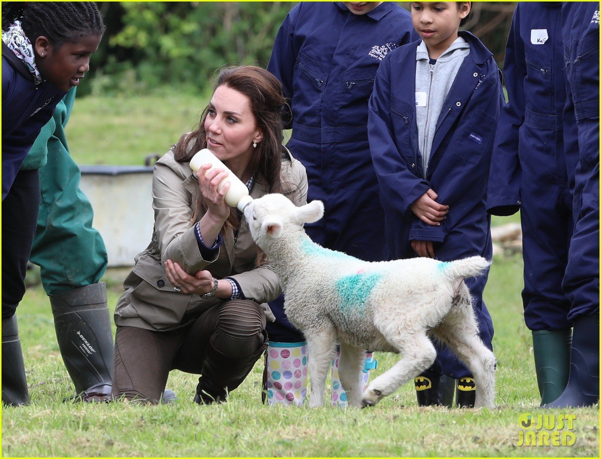 Kate Middleton Takes a Trip to a Children's Farm & Feeds a Lamb!: Photo ...