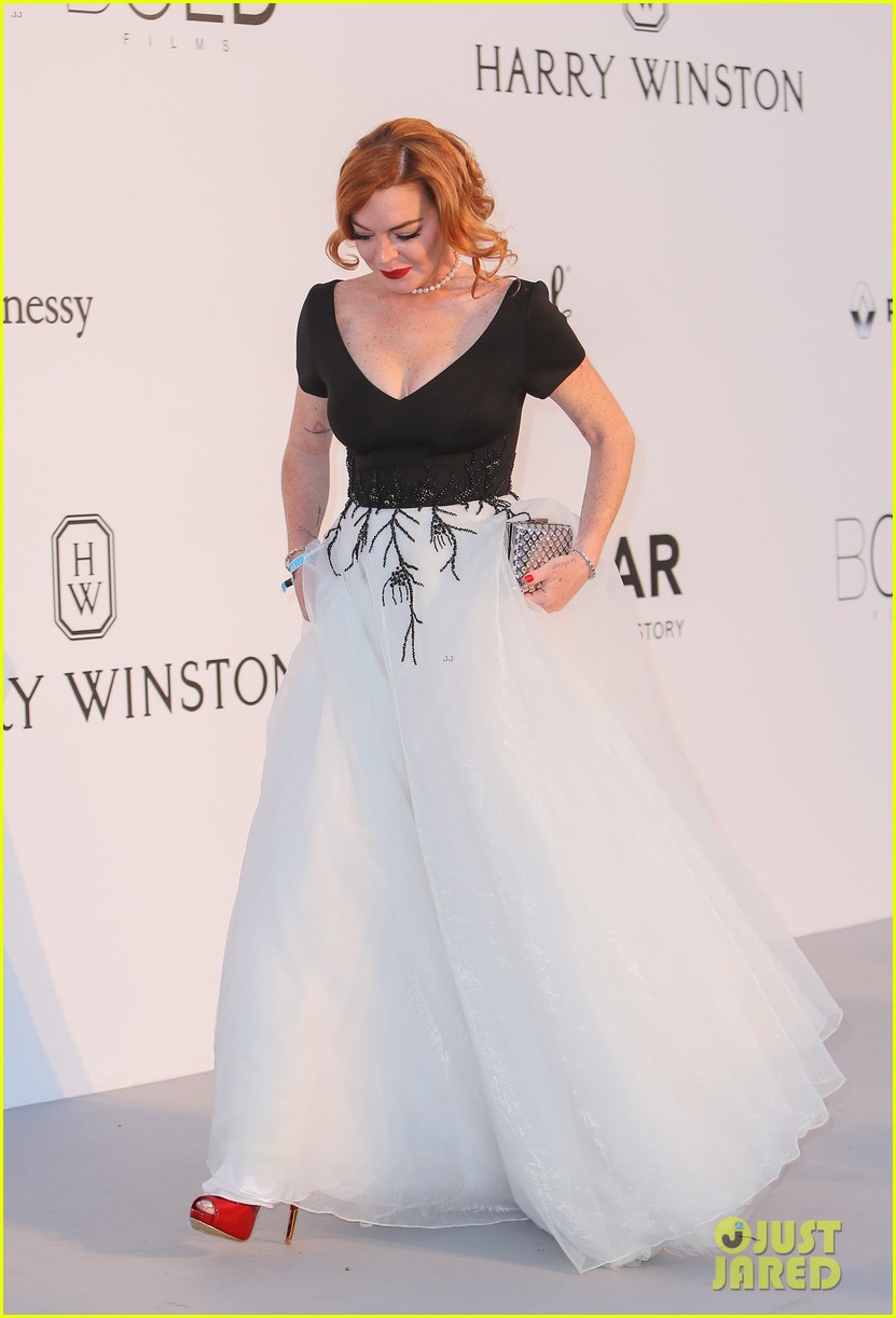 Lindsay Lohan & Paris Hilton Glam Up for amfAR Cannes Gala!: Photo ...
