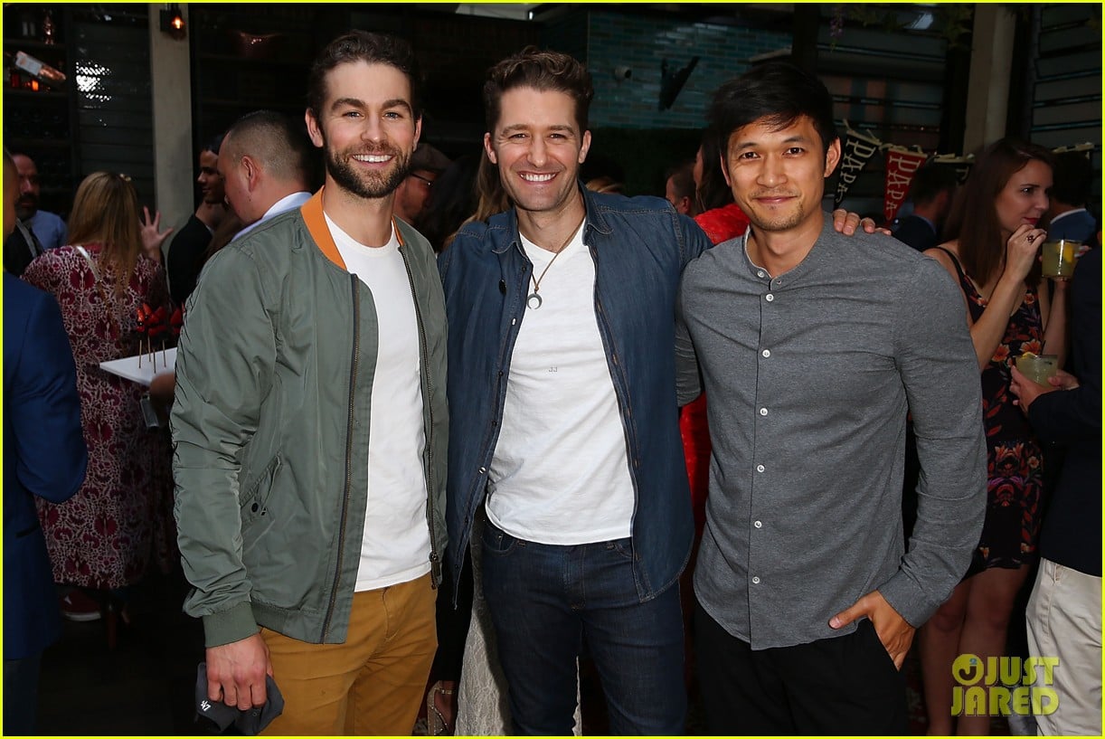 Chace Crawford & Harry Shum Support Matthew Morrison at 'Sherpapa ...