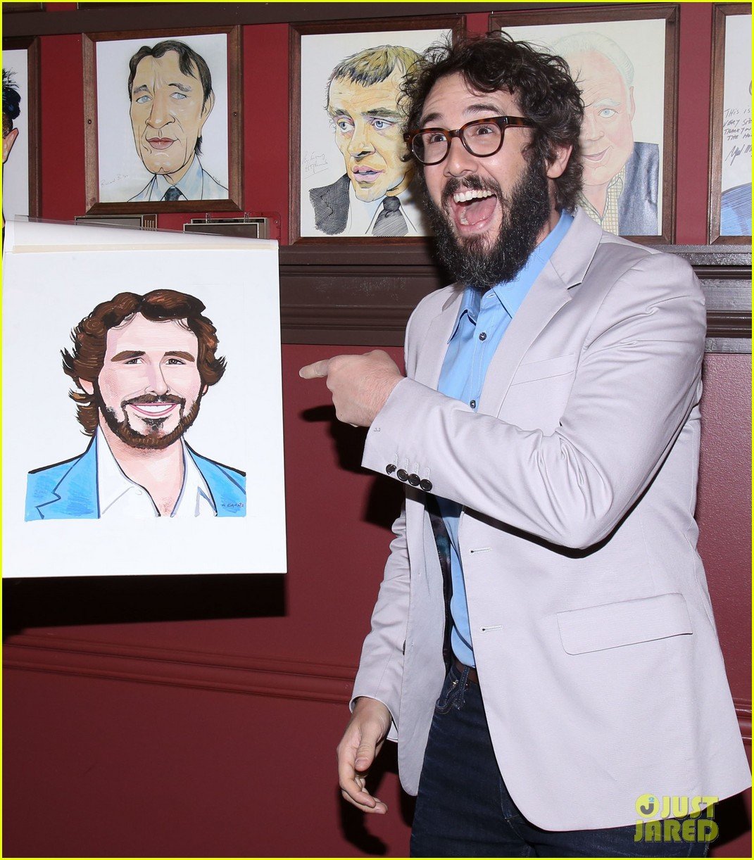 Broadway's Josh Groban & Andy Karl Honored with Portraits at Sardi's ...