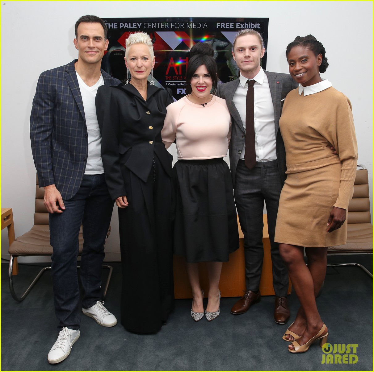 Evan Peters & 'AHS' Stars Visit Costume Exhibit at Paley Center: Photo ...