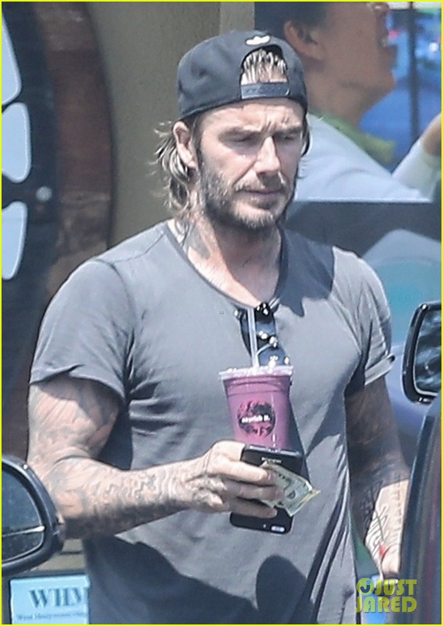David Beckham Shows Off Tattooed Arms After Sweat Sesh: Photo 3929692 ...