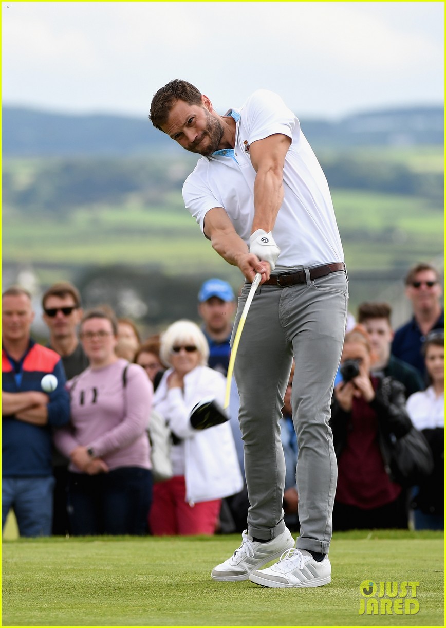 Jamie Dornan Takes Selfies with So Many Fans at Irish Open: Photo ...