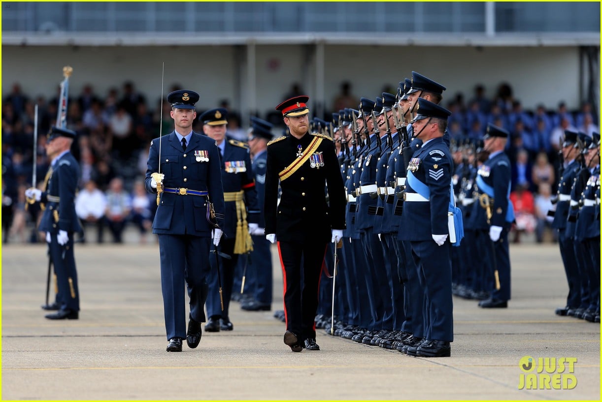 Prince Harry Dons Military Uniform for RAF Honington 75th Anniversary ...