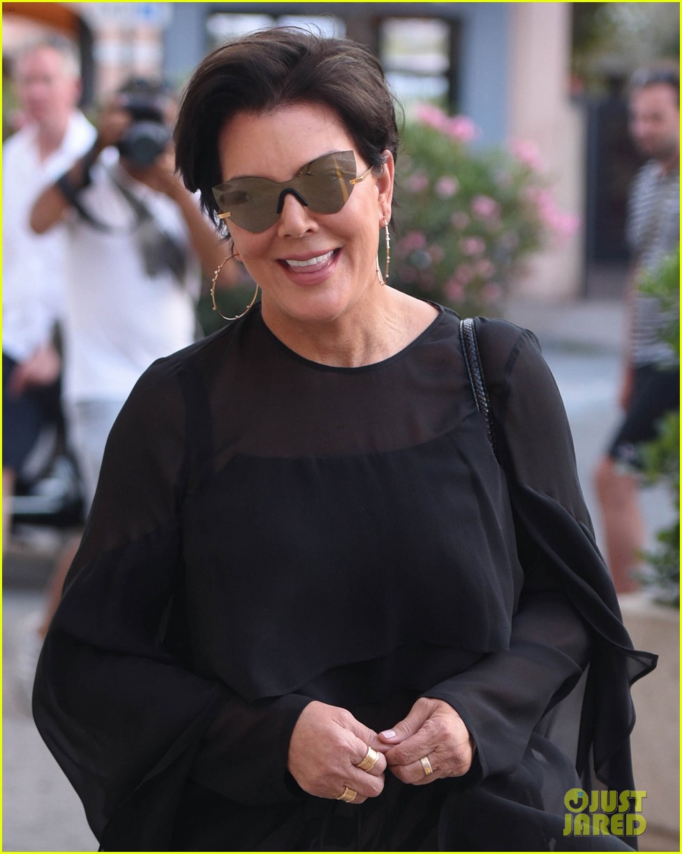 Kris Jenner Steps Out in Zebra-Print Pants in Saint-Tropez: Photo ...