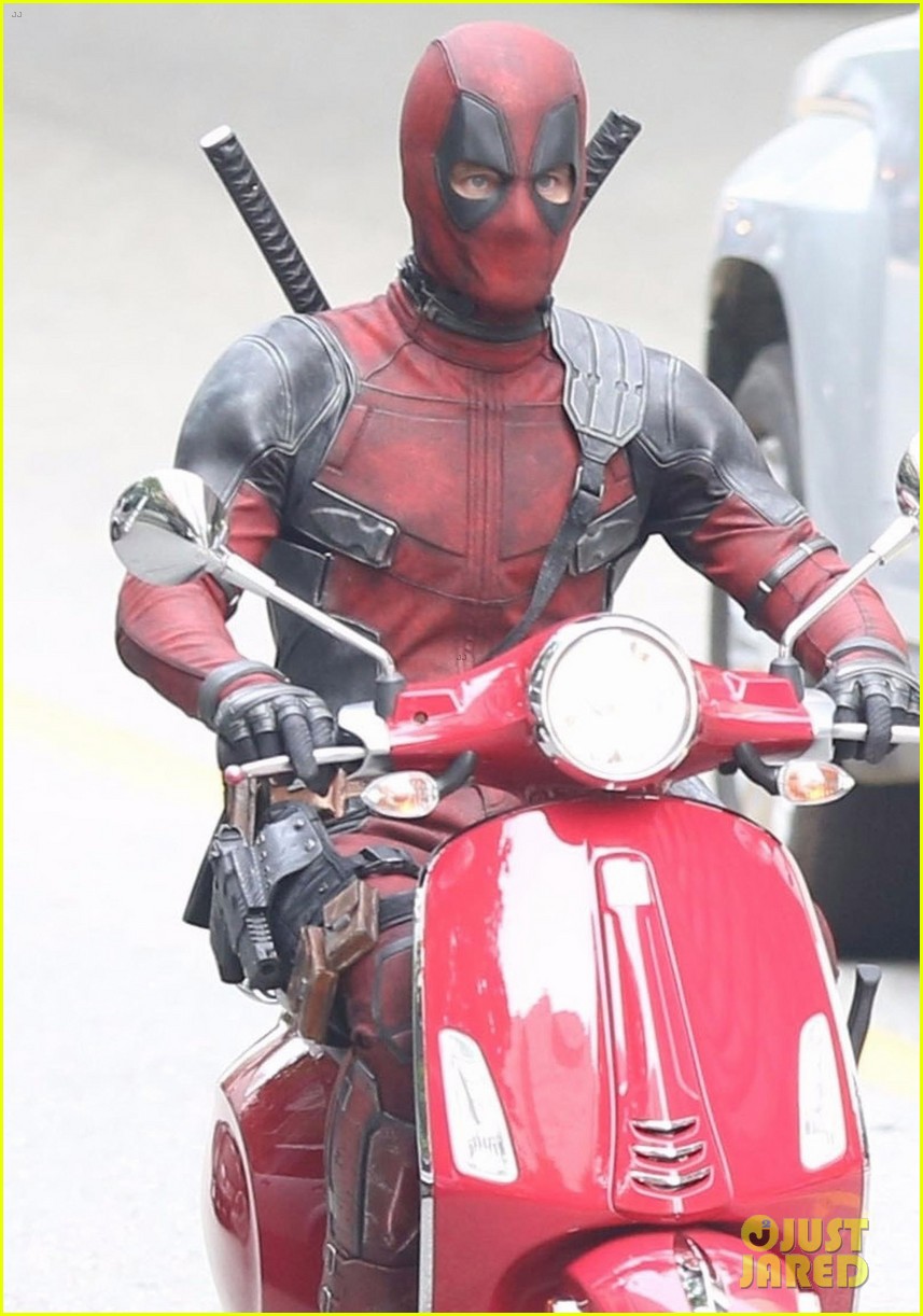 Deadpool Takes a Scooter Ride In New 'Deadpool 2' Set Photos: Photo ...