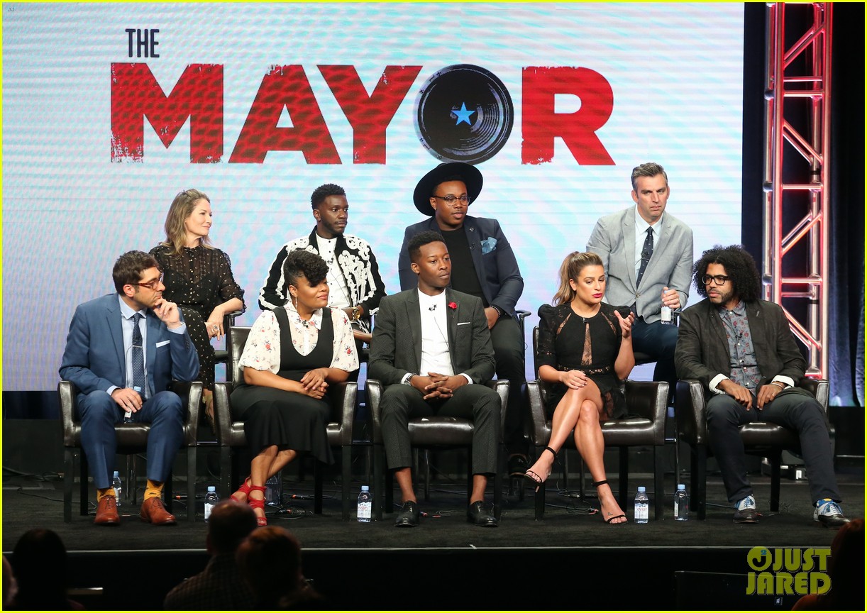 Lea Michele, Brandon Micheal Hall & 'The Mayor' Cast Hit the ABC TCA ...