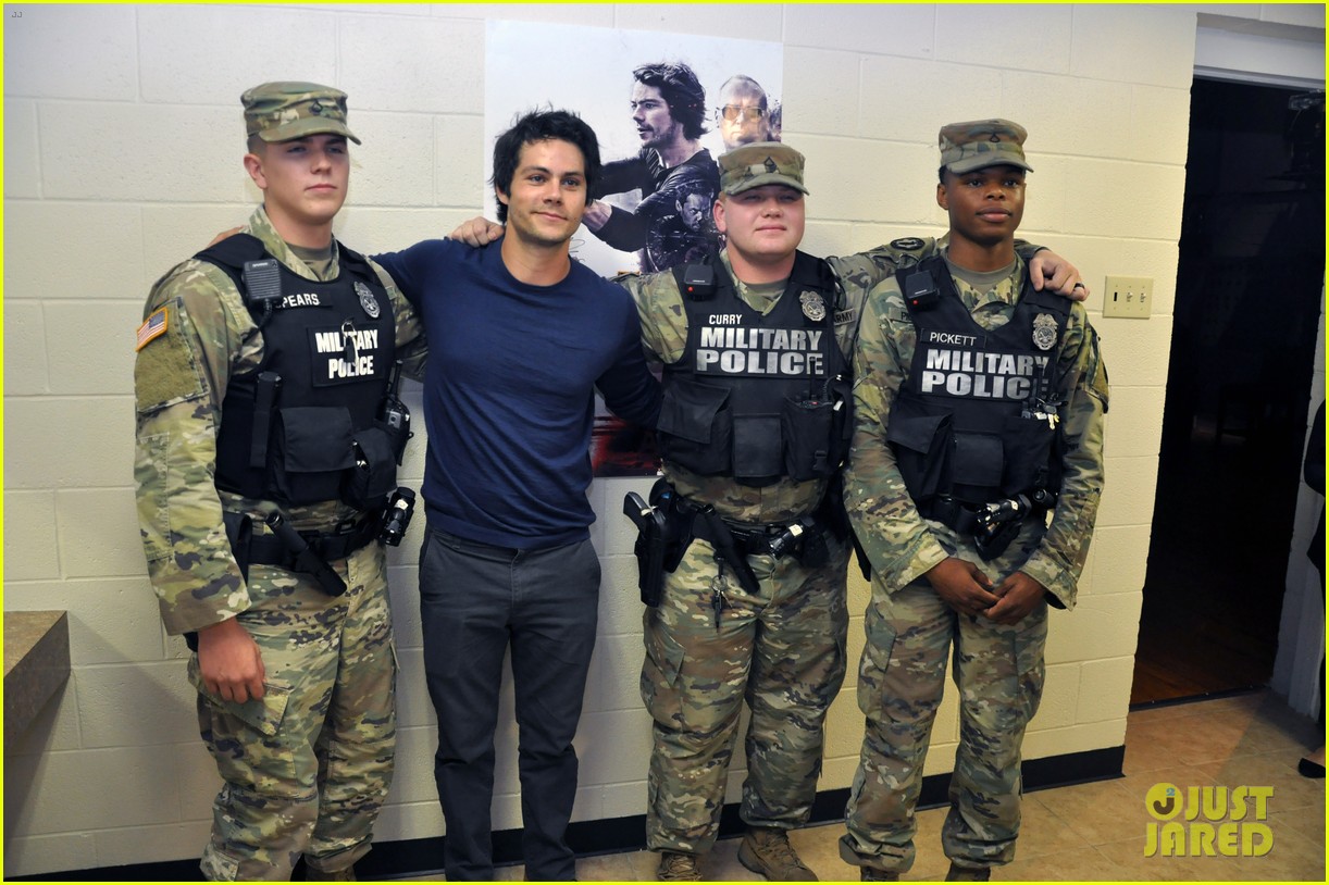 Dylan O'Brien Attends 'American Assassin' Screening at Texas Army Base ...