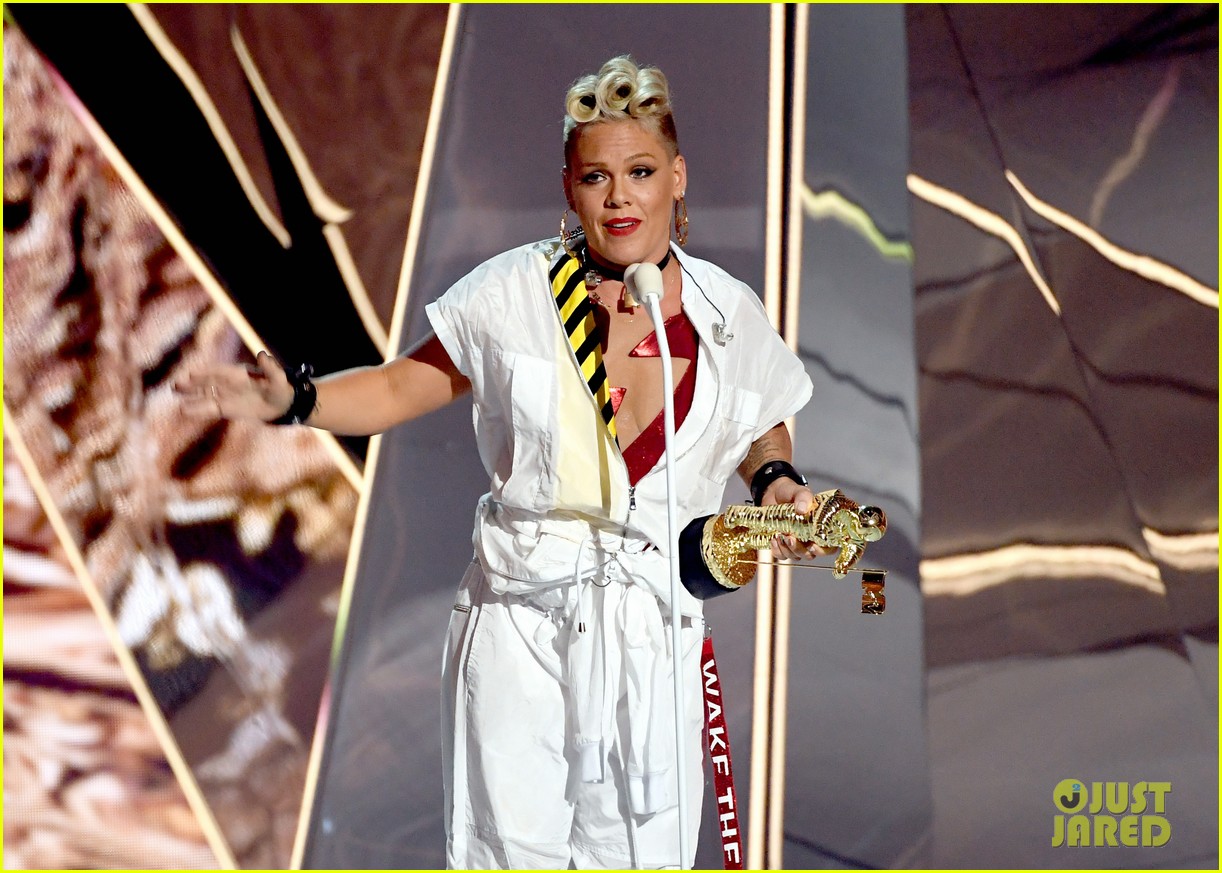 Pink's Video Vanguard Speech at MTV VMAs 2017 Is So Touching ...