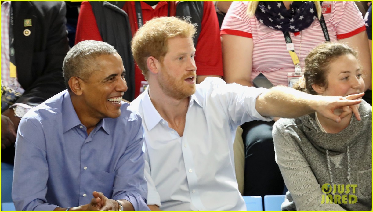 Barack Obama & Prince Harry Cheer on Wheelchair Basketball at Invictus ...