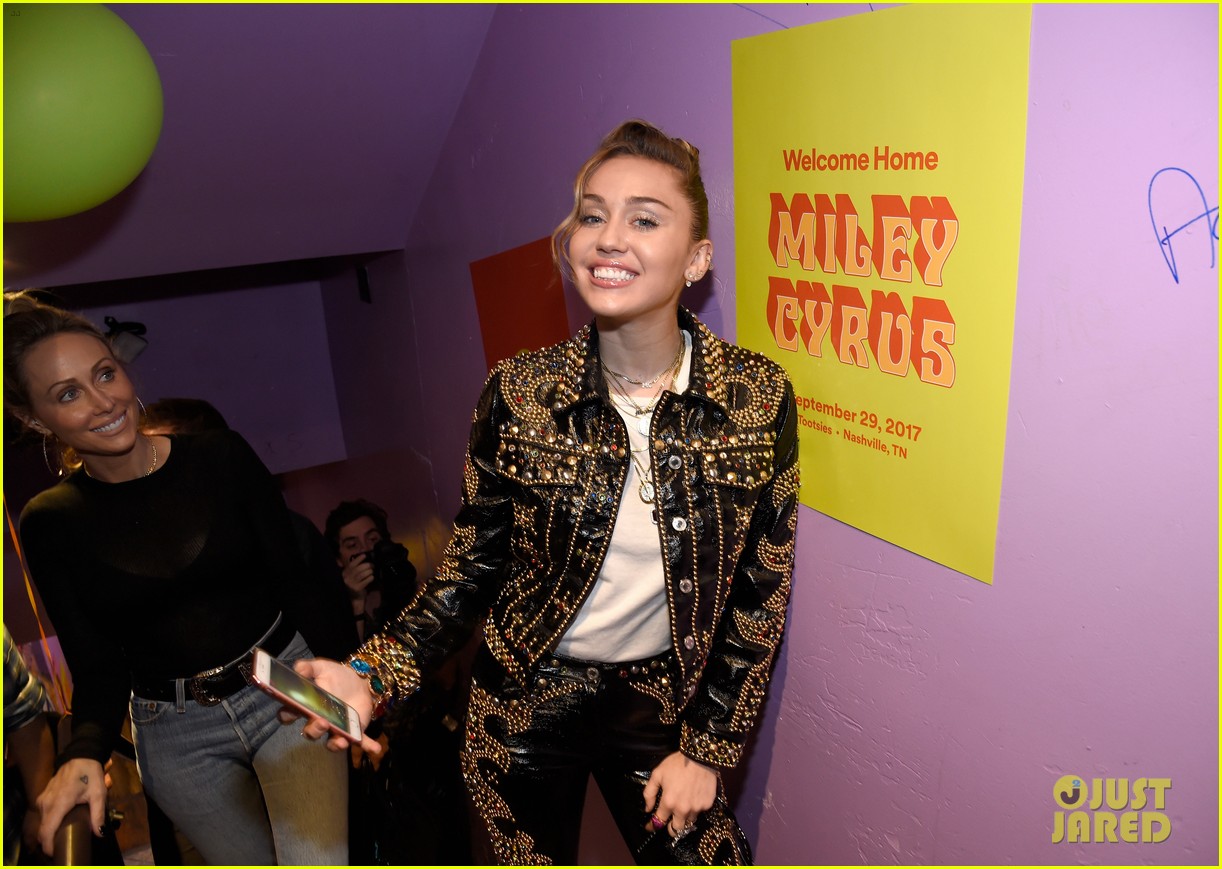 Miley Cyrus Reunites with Best Friend Lesley at Her Album Release Party ...