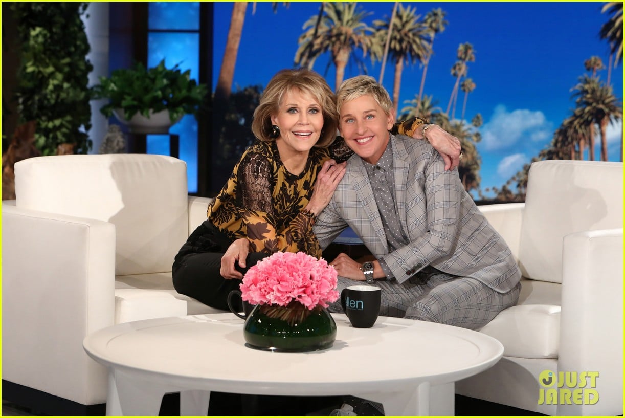Jane Fonda Tells Ellen She's 'Unhappy' That Latest Love Scene with ...