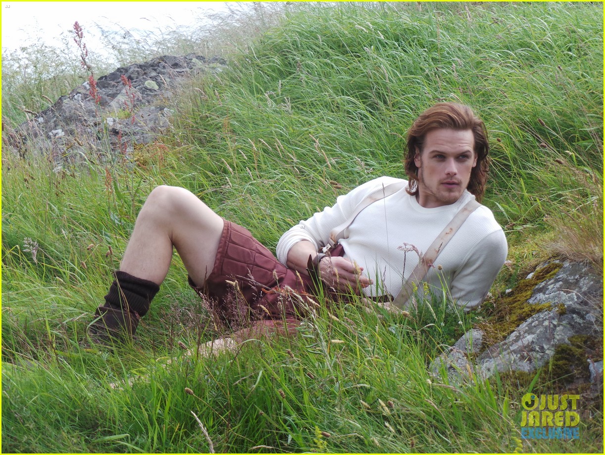 Just Jared's #TBT - Sam Heughan's 2014 Spotlight Shoot, Including Never ...