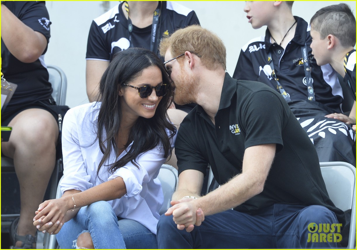 Prince Harry & Meghan Markle Hold Hands, Make First Public Appearance ...