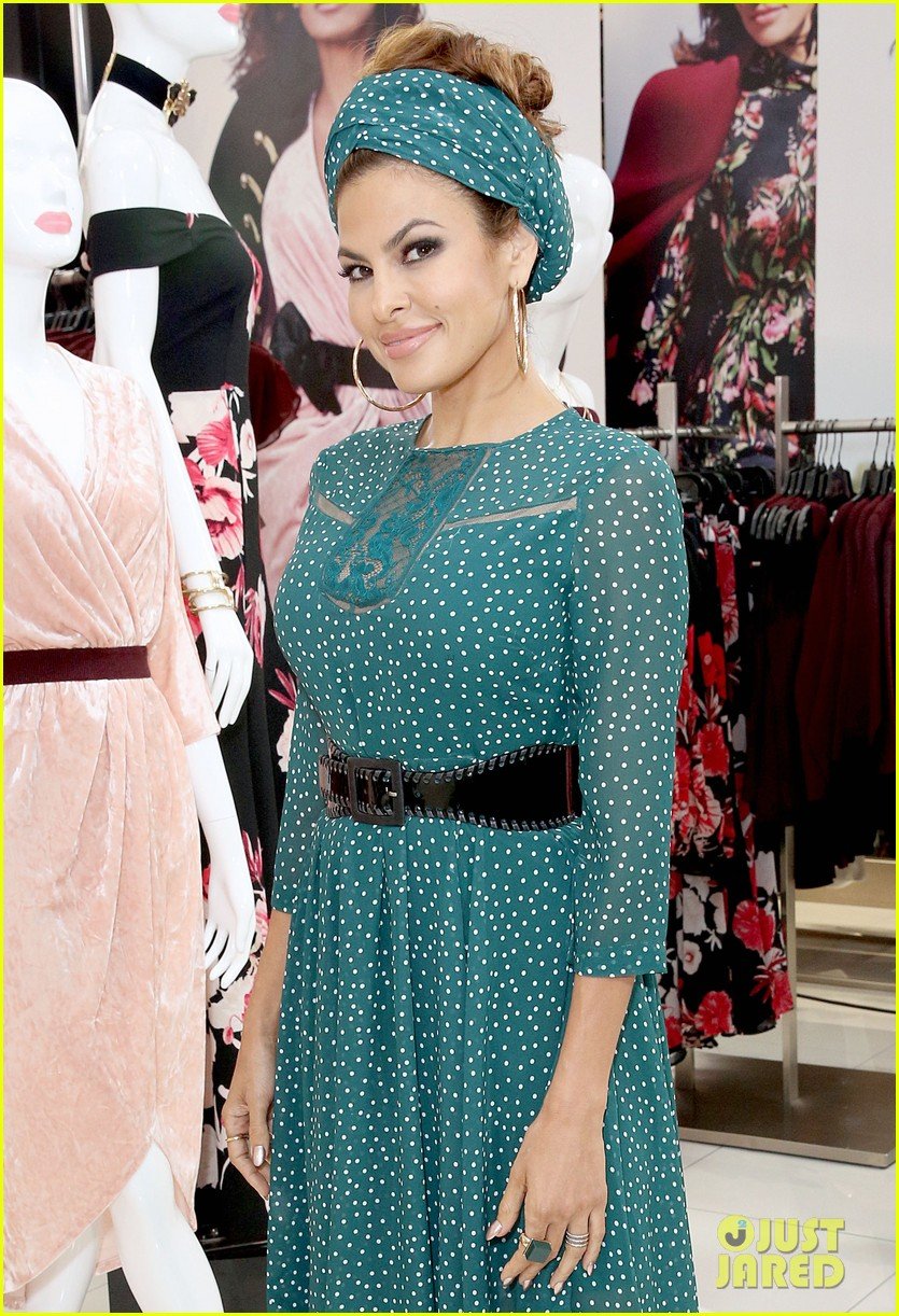 Eva Mendes Makes Rare Public Appearance to Promote Fashion Line!: Photo ...
