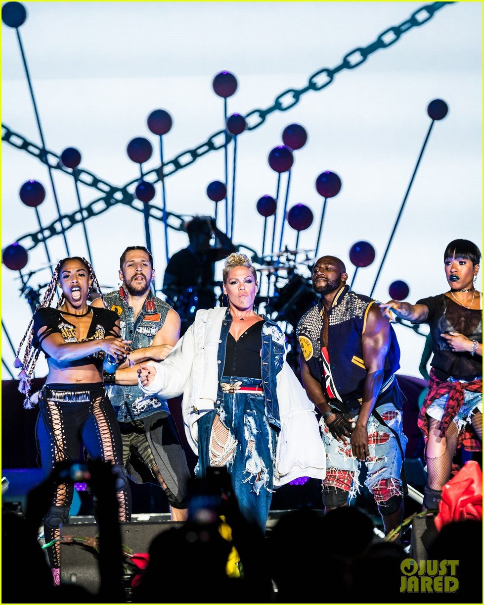 Pink Rocks Out With Daughter Willow at Kaaboo Music Fest!: Photo ...