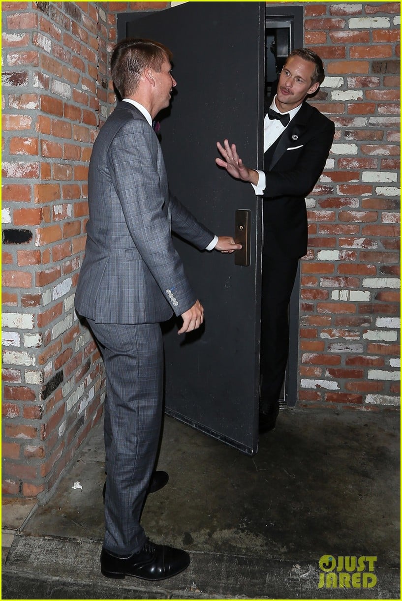 Alexander Skarsgard Jokingly Denies Jack McBrayer Entry to Emmys Party ...