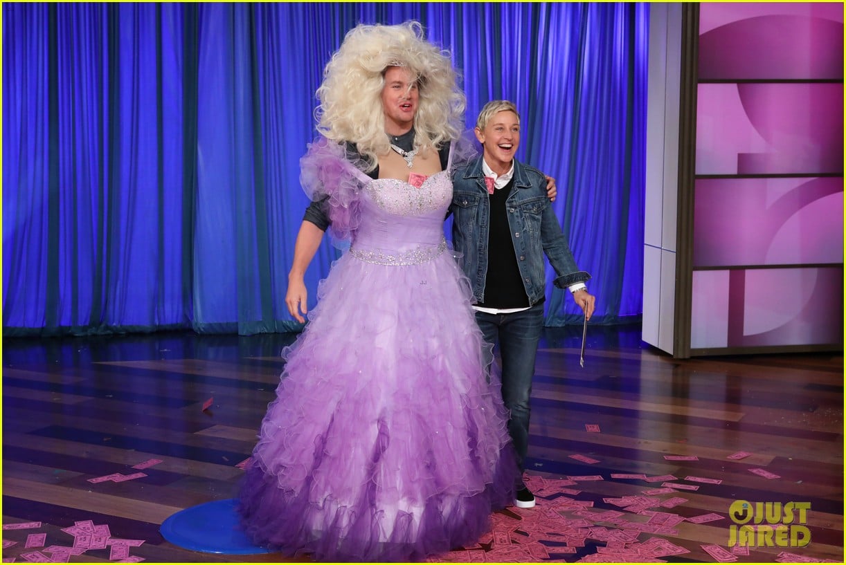Channing Tatum Dresses as a Princess, Lip Syncs 'Let It Go' for Halle ...
