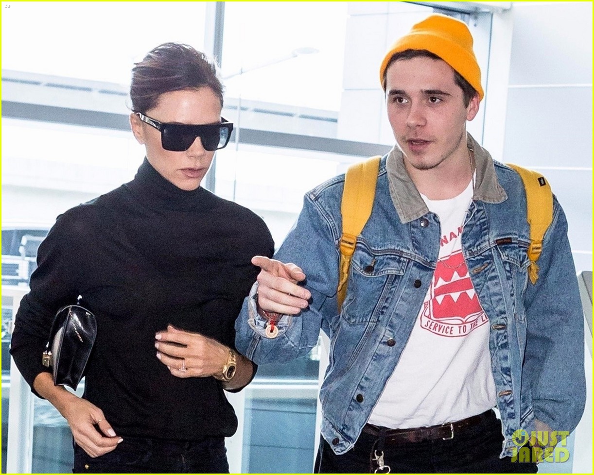 Victoria Beckham Spends Time With Son Brooklyn in NYC, Rocks Five ...