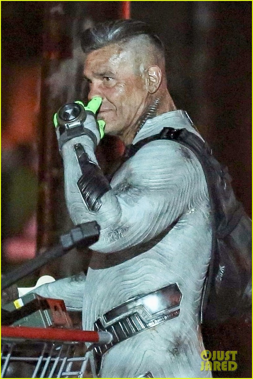 Josh Brolin Films 'Deadpool 2' in His Skin Tight Cable Costume!: Photo ...