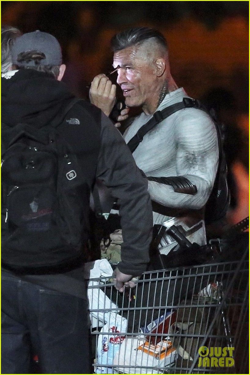 Josh Brolin Films 'Deadpool 2' in His Skin Tight Cable Costume!: Photo ...