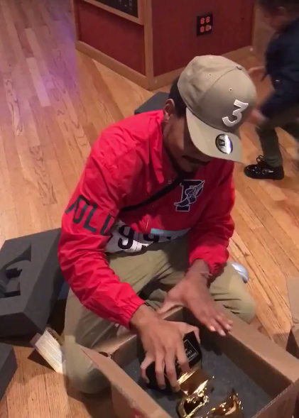 Chance the Rapper Gets Emotional Unpacking Grammy Awards with Daughter ...
